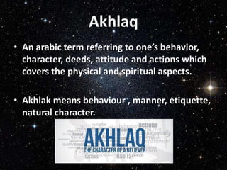 Character (akhlak) | PPT