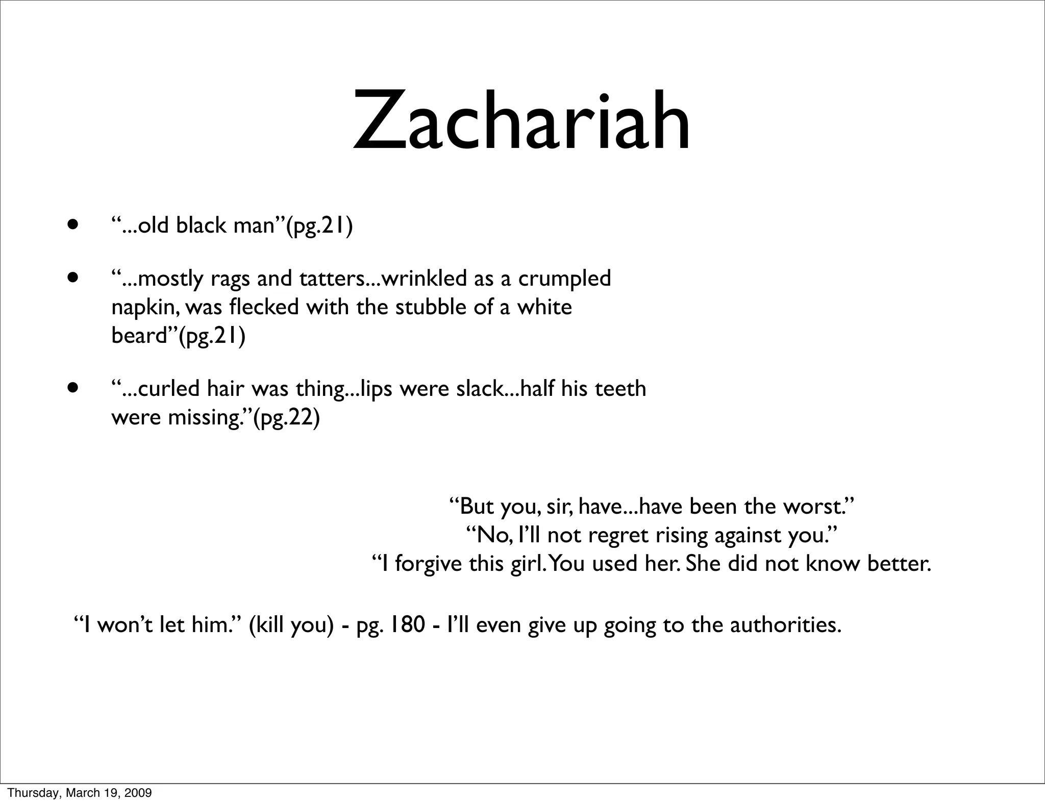 Character Analysis Zip
