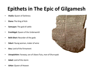 Epic Of Gilgamesh Characters