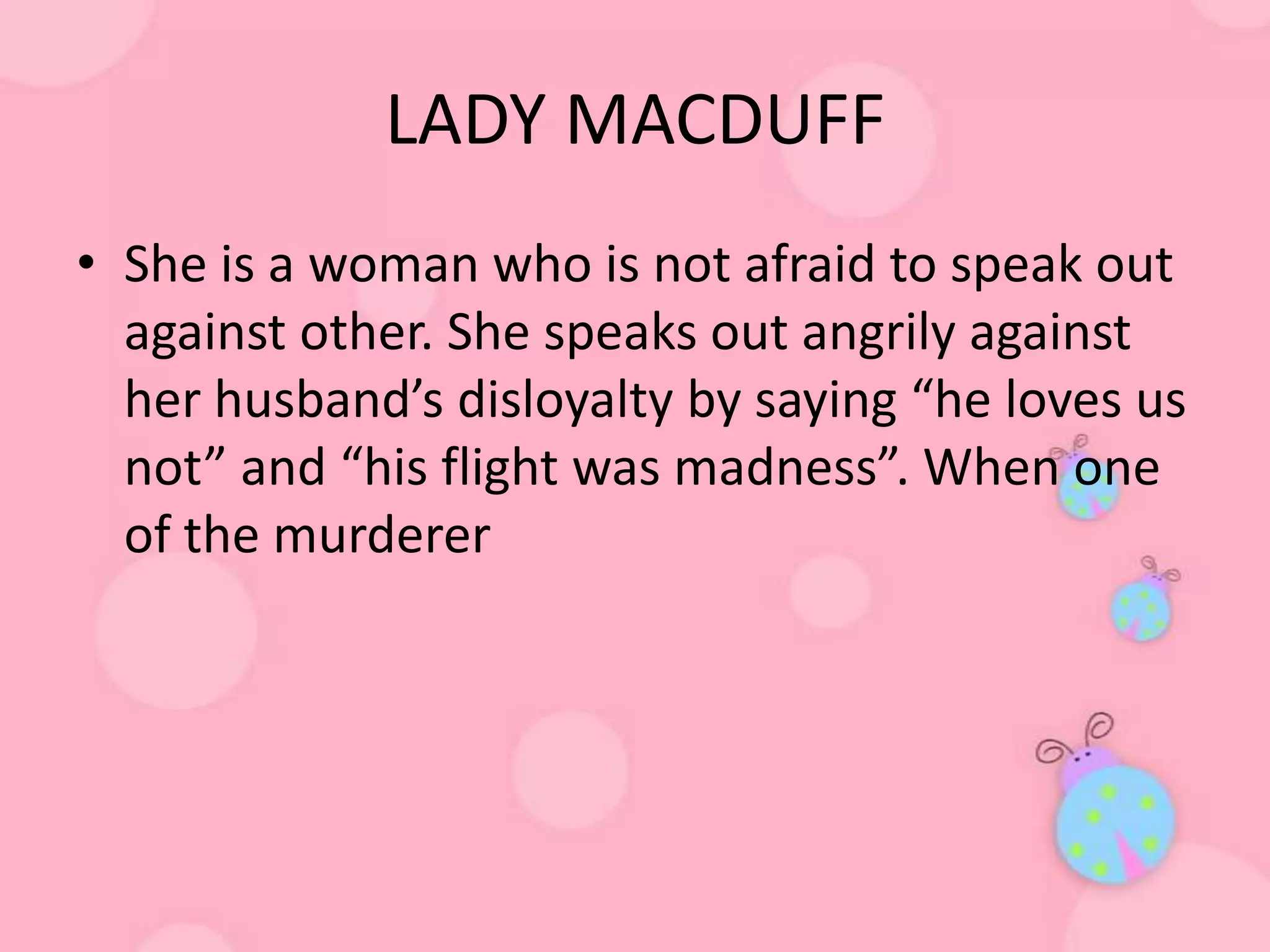 Macbeth character analysis | PPTX