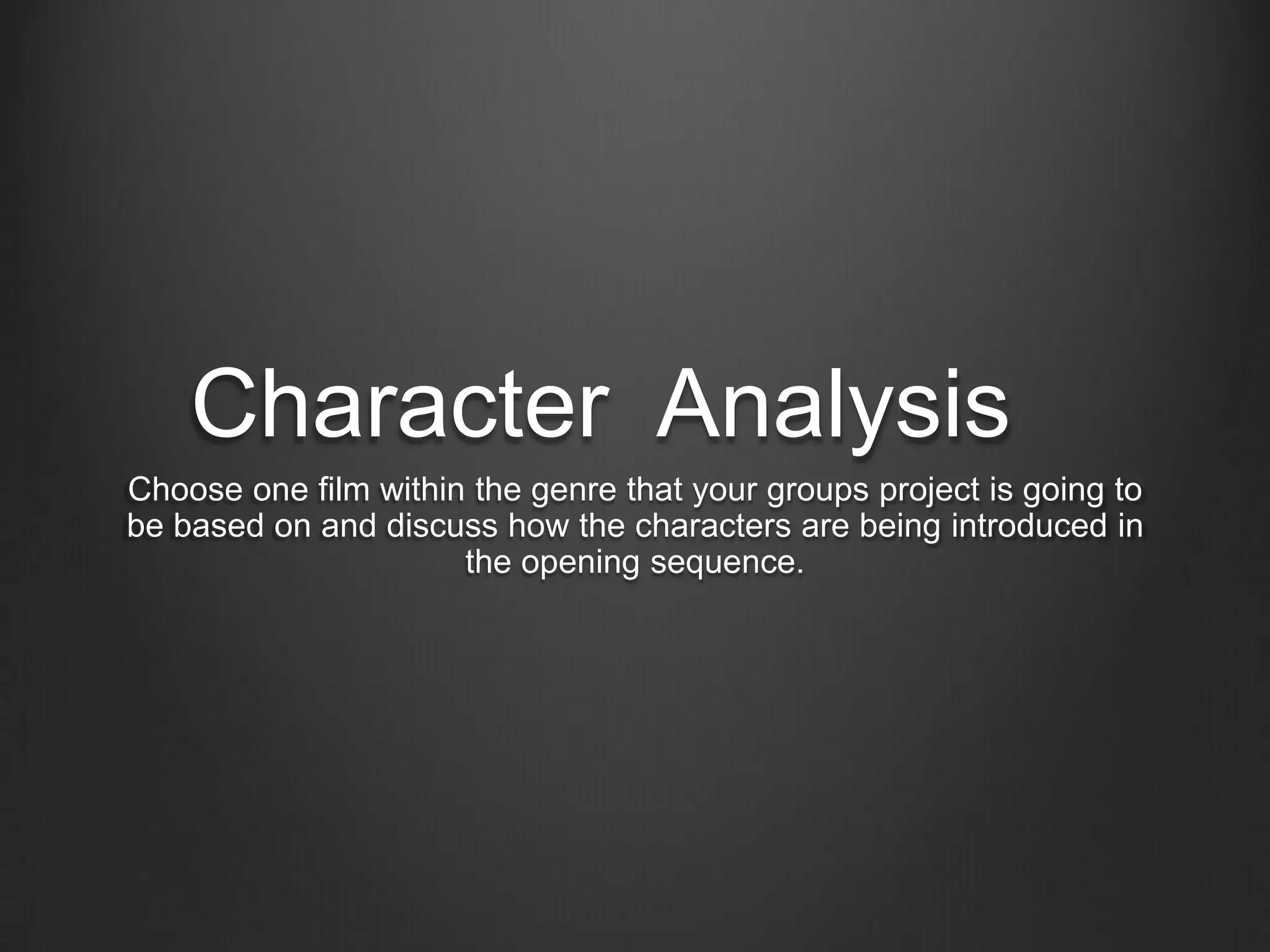 Character analysis | PPT