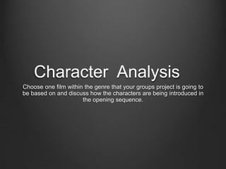 Character analysis | PPT