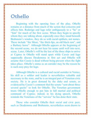 Character analysis | DOCX