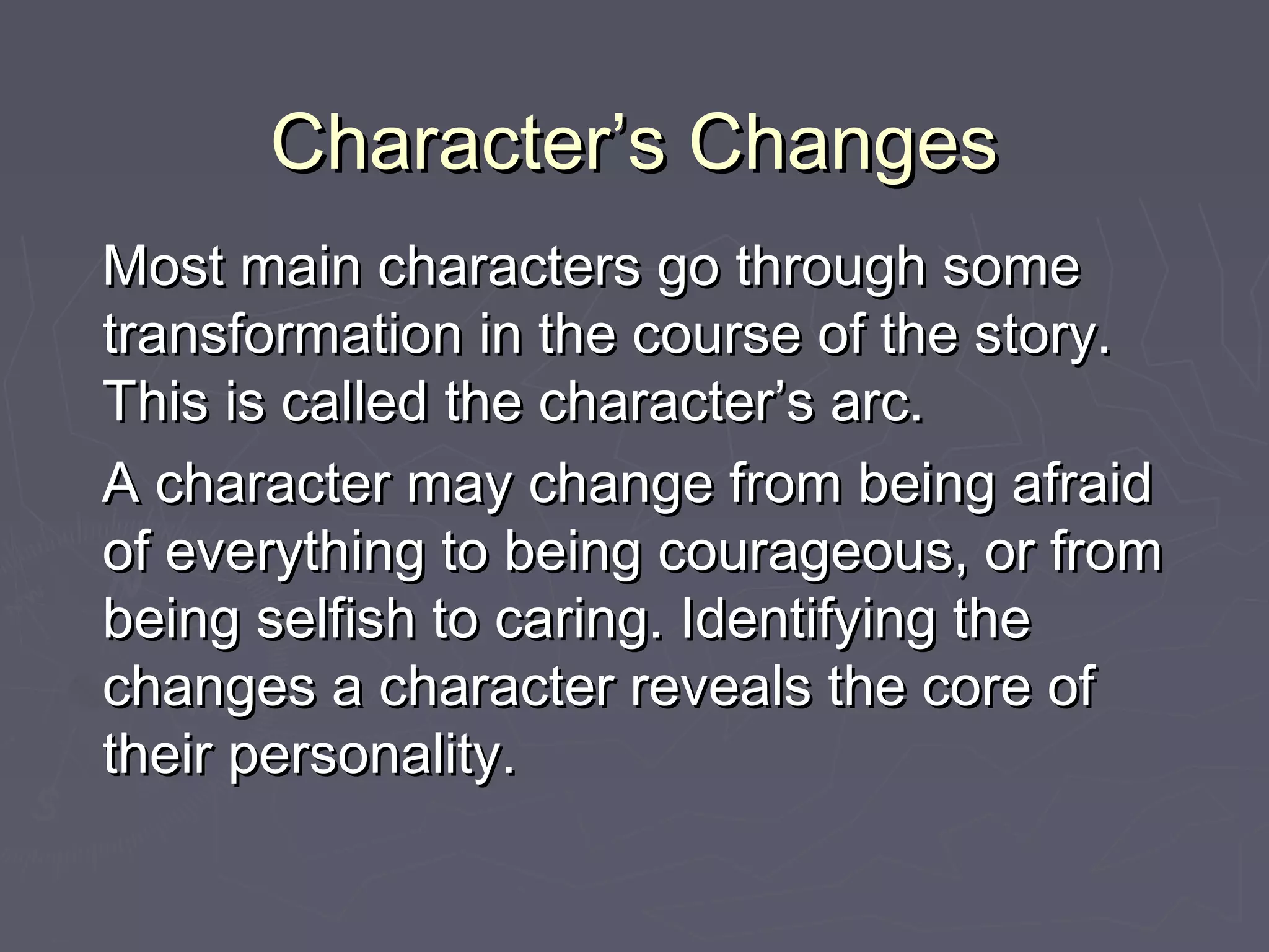 Character analysis | PPT