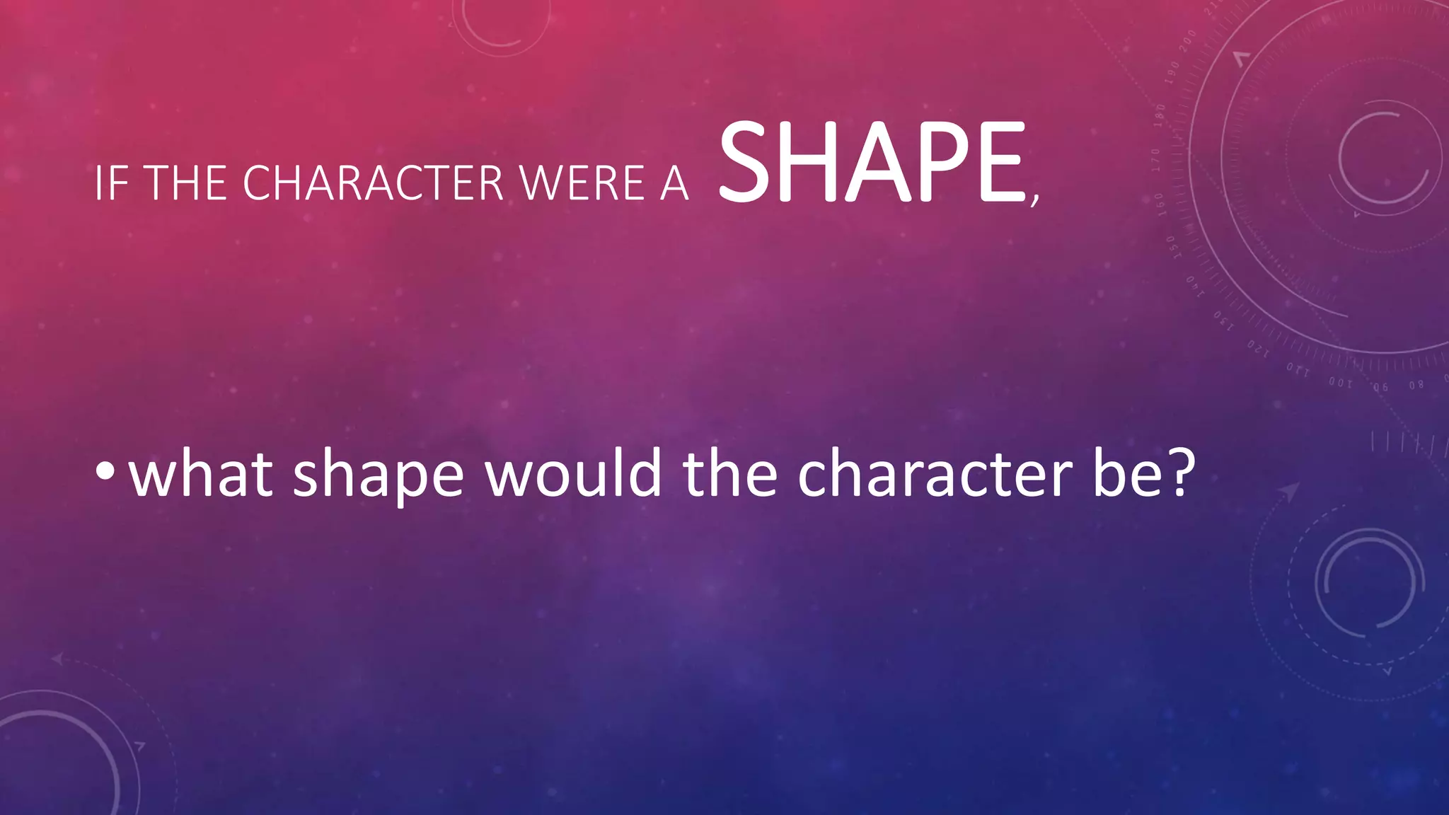 Character analysis creative questions | PPT