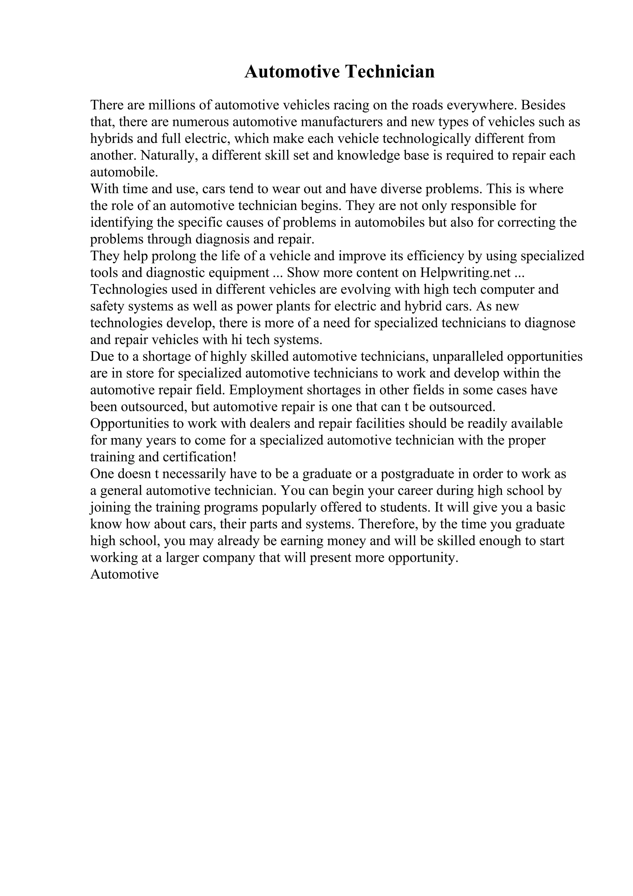 Character Analysis Essay | PDF