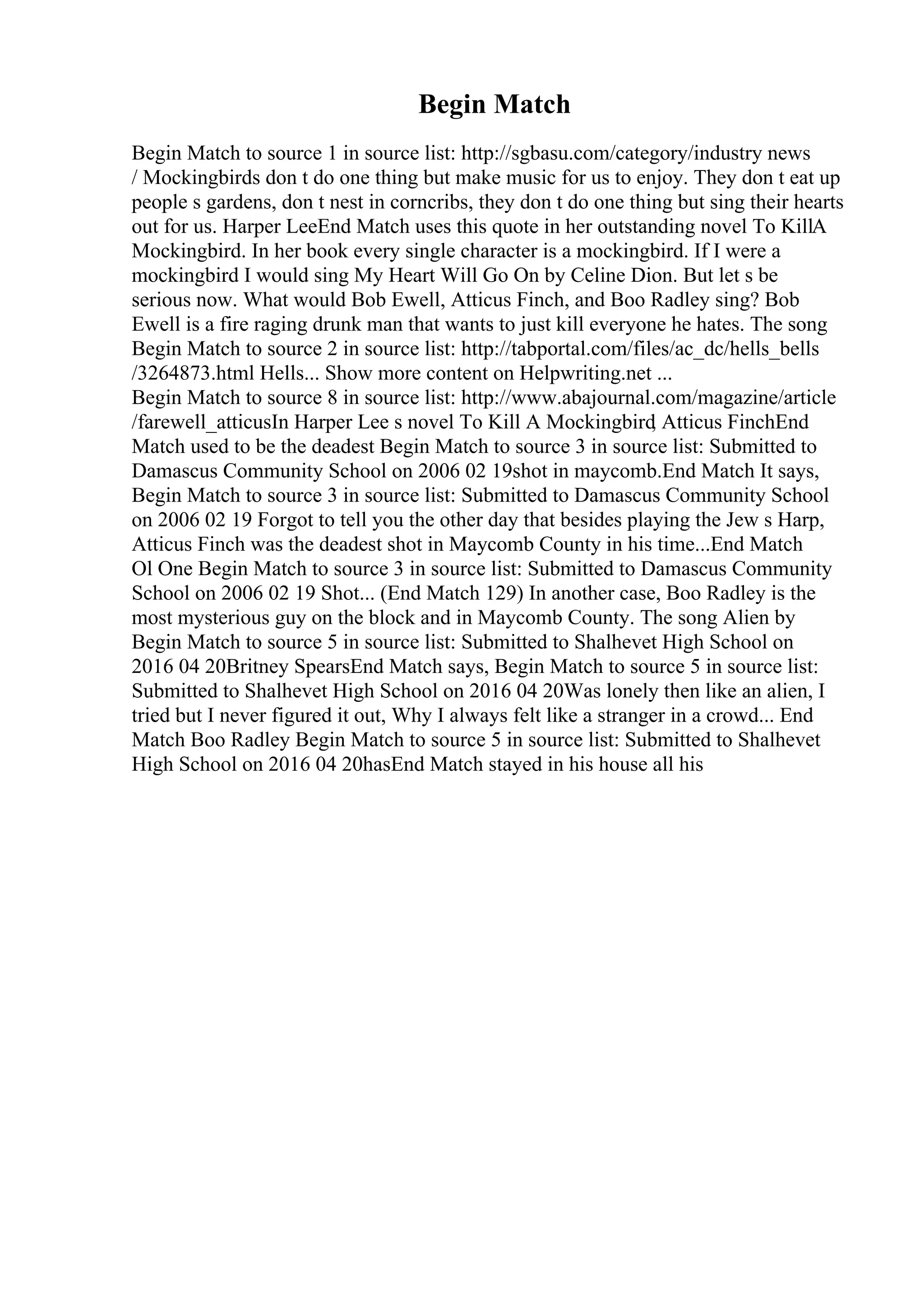 Character Analysis Essay Example | PDF