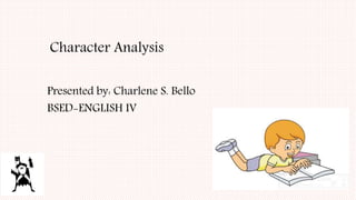 Character Analysis powerpoint 1 | PPTX