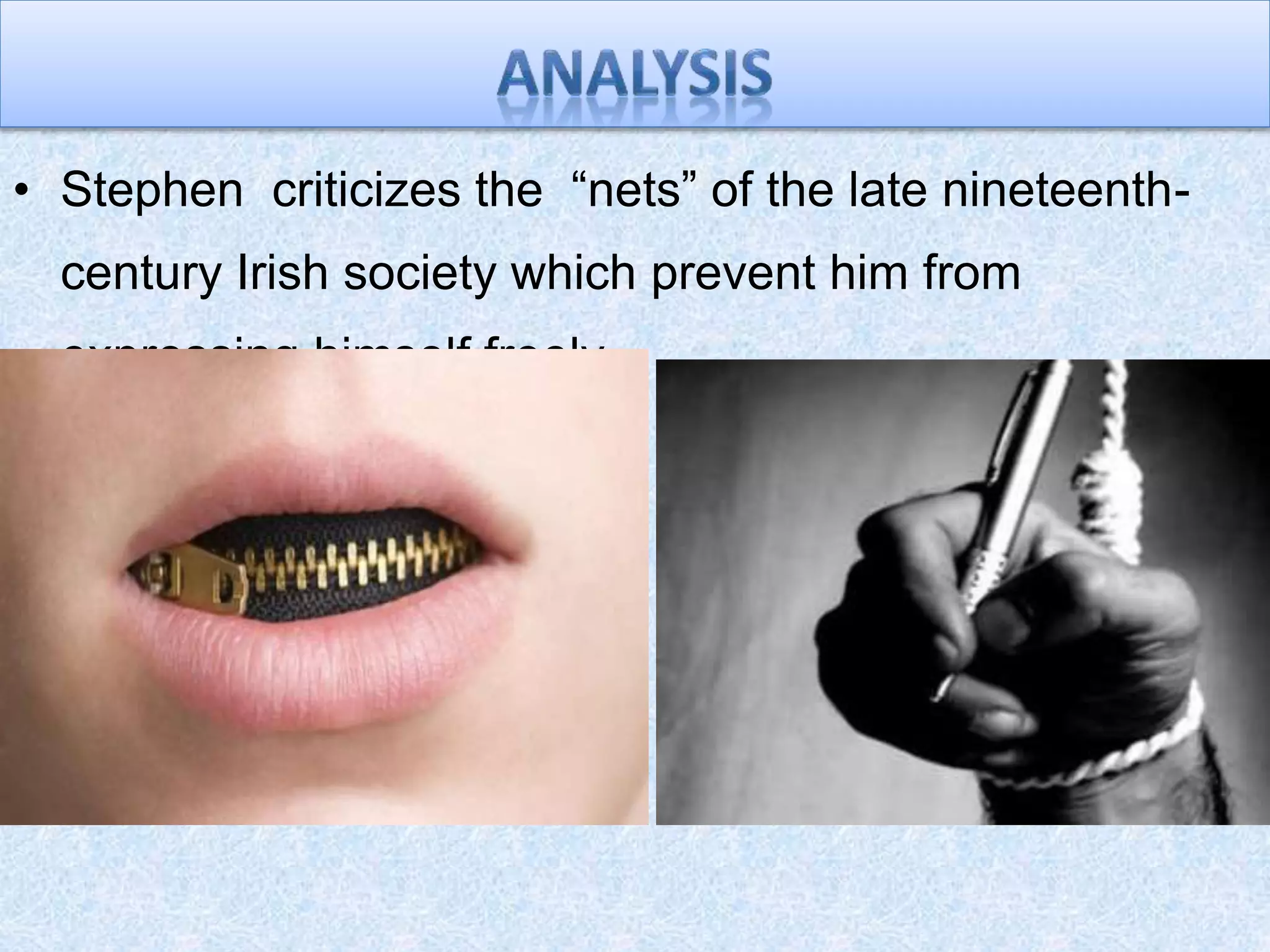 Character Analysis Stephen Dedalus | PPT