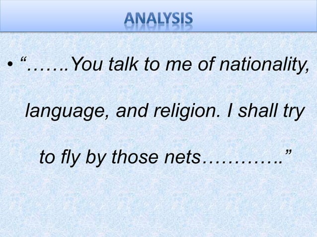 Character Analysis Stephen Dedalus | PPT