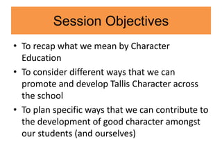 Character and community | PPTX