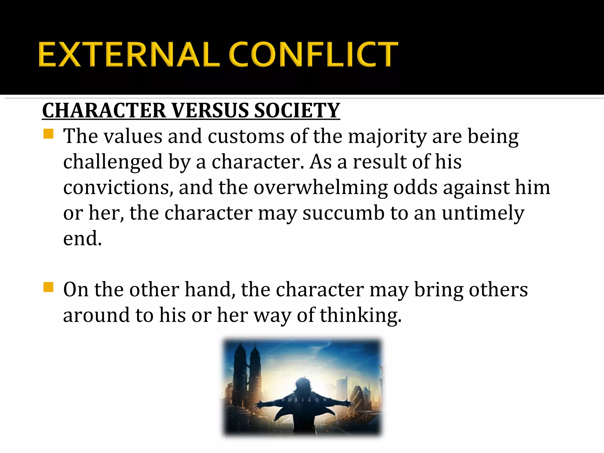 Character and Conflict | PPT