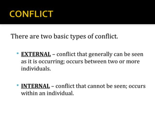 Character and Conflict | PPT