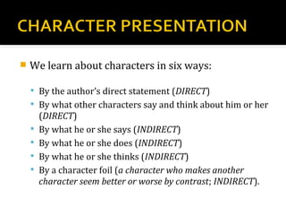 Character and Conflict | PPT