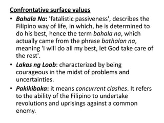 Character and culture of filipinos | PPTX