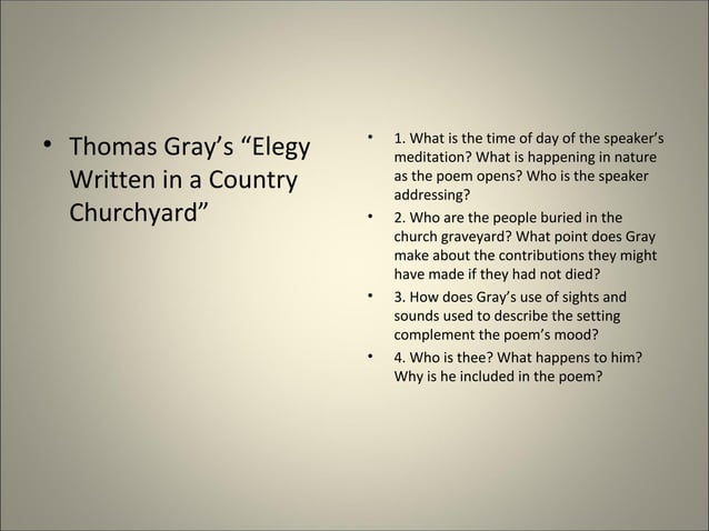 Character and setting poetry | PPT