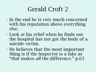 An Inspector Calls - Character and Theme | PPT