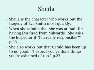 An Inspector Calls - Character and Theme | PPT