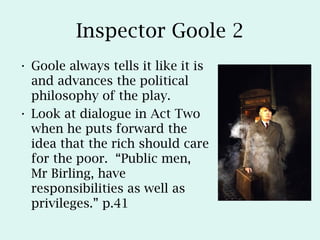 An Inspector Calls - Character and Theme | PPT