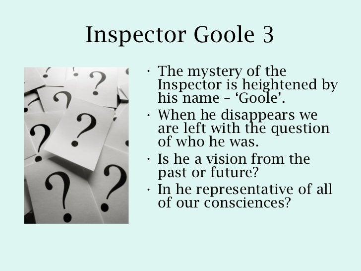 Inspector Goole Mind Map English Literature An