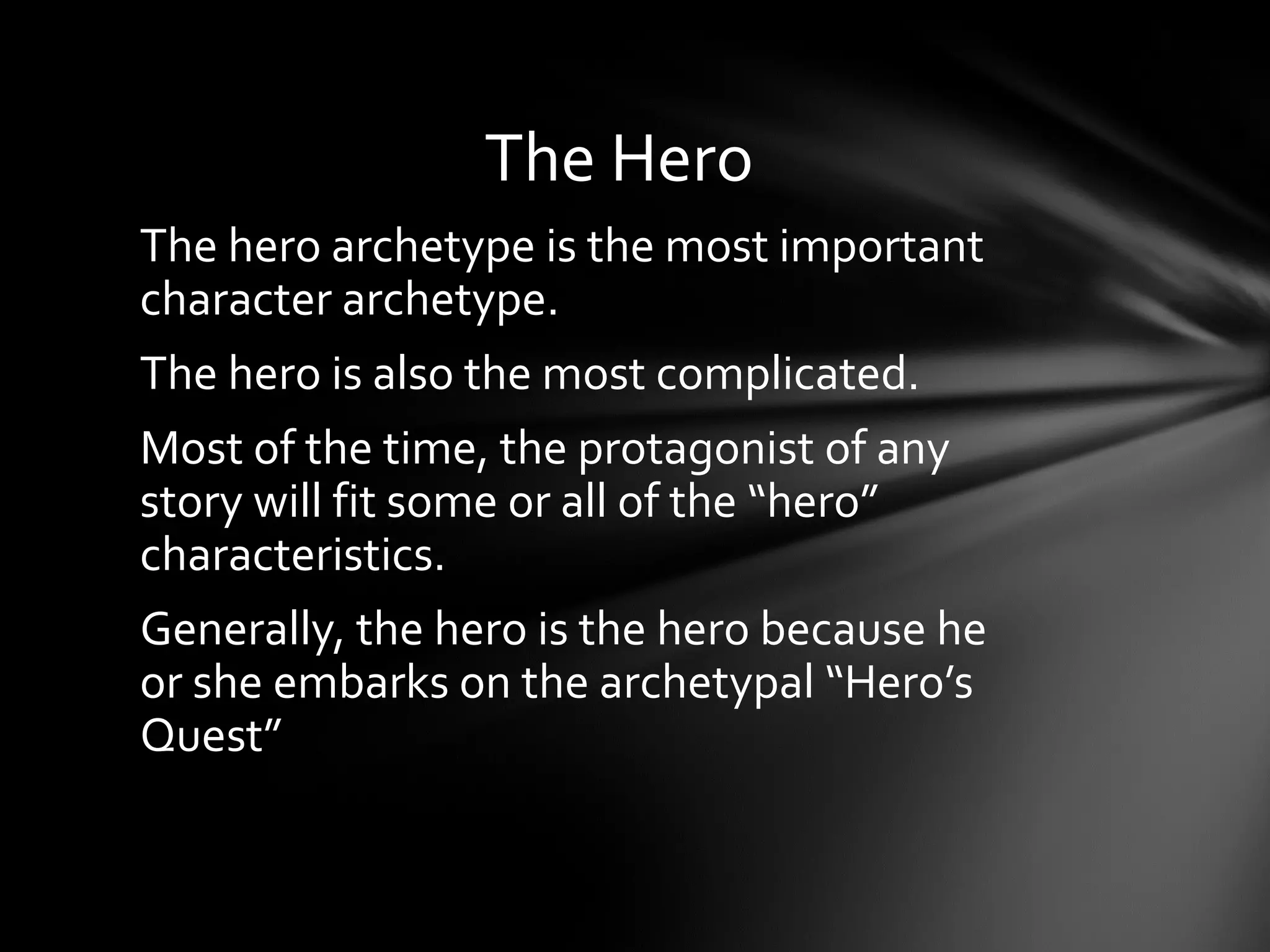 Character archetypes | PPT | Roleplaying Games | Games and Puzzles