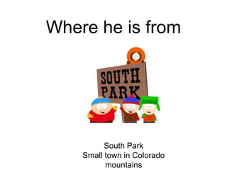 Characteratizon of Eric Cartman | PPTX