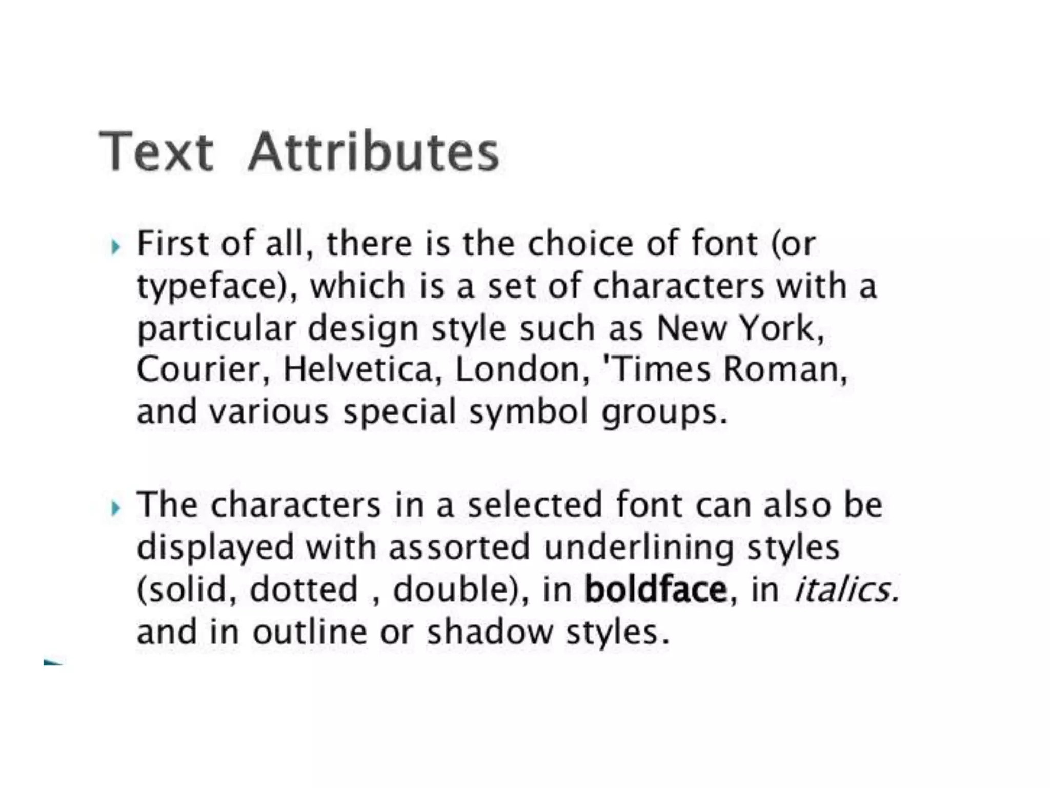 Character attributes | PPTX