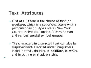 Character attributes | PPTX