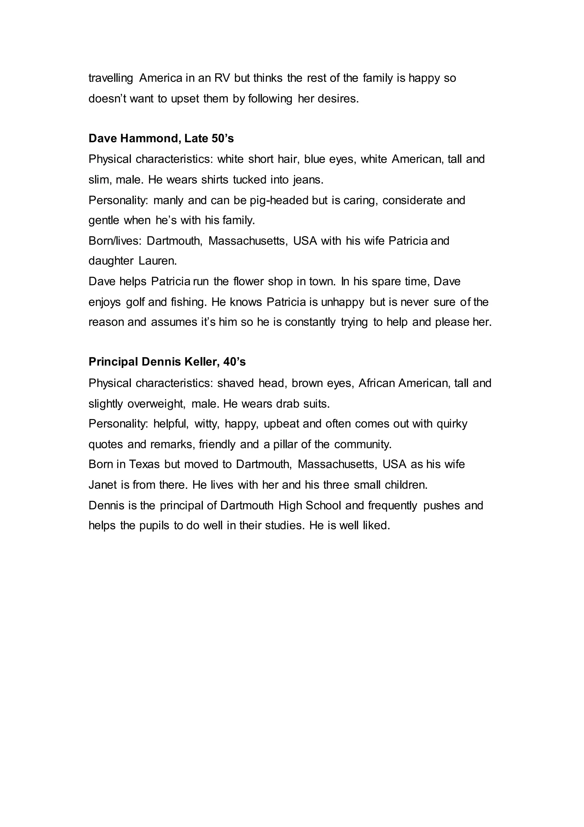 Character Breakdowns Unit 24 | PDF