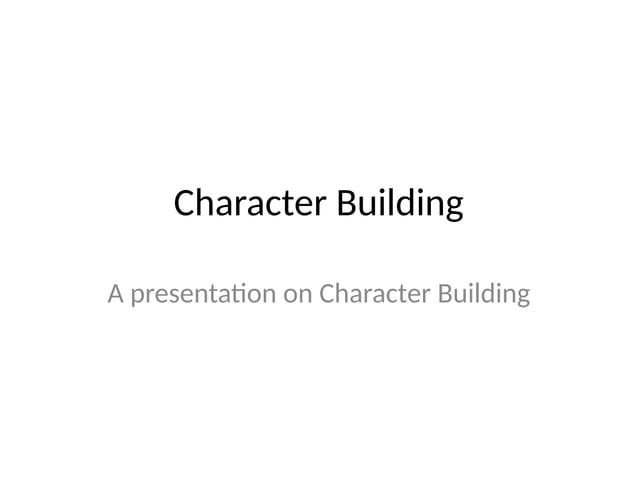 Building Strong Foundations for Ethical Living | PPTX