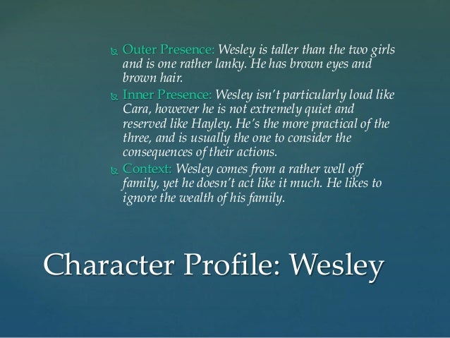 Character & Casting profiles