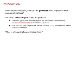 Character Controllers using Motion VAEs | PPT