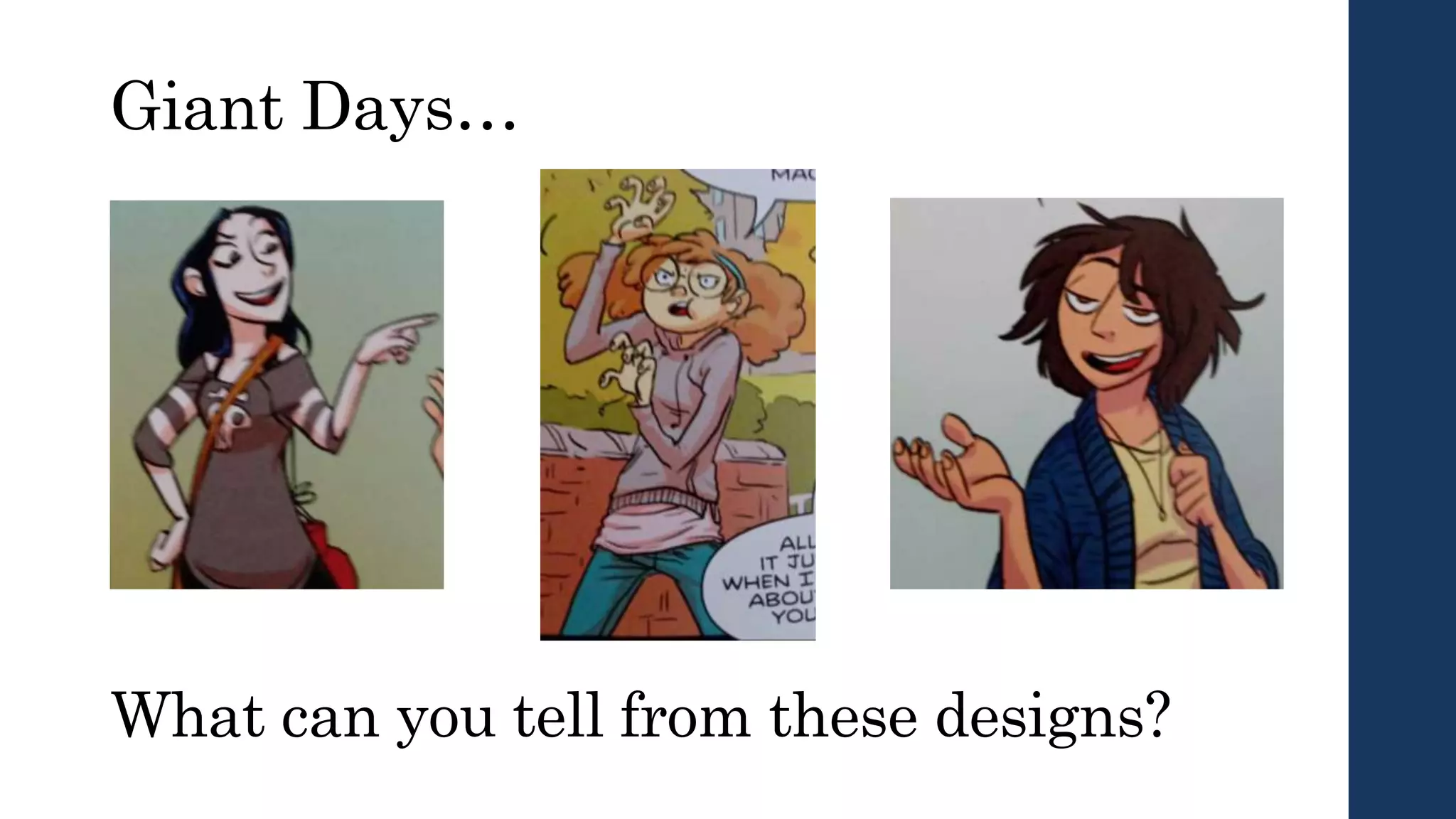 Character design in comics | PPTX | Drawing and Sketching | Arts and Crafts