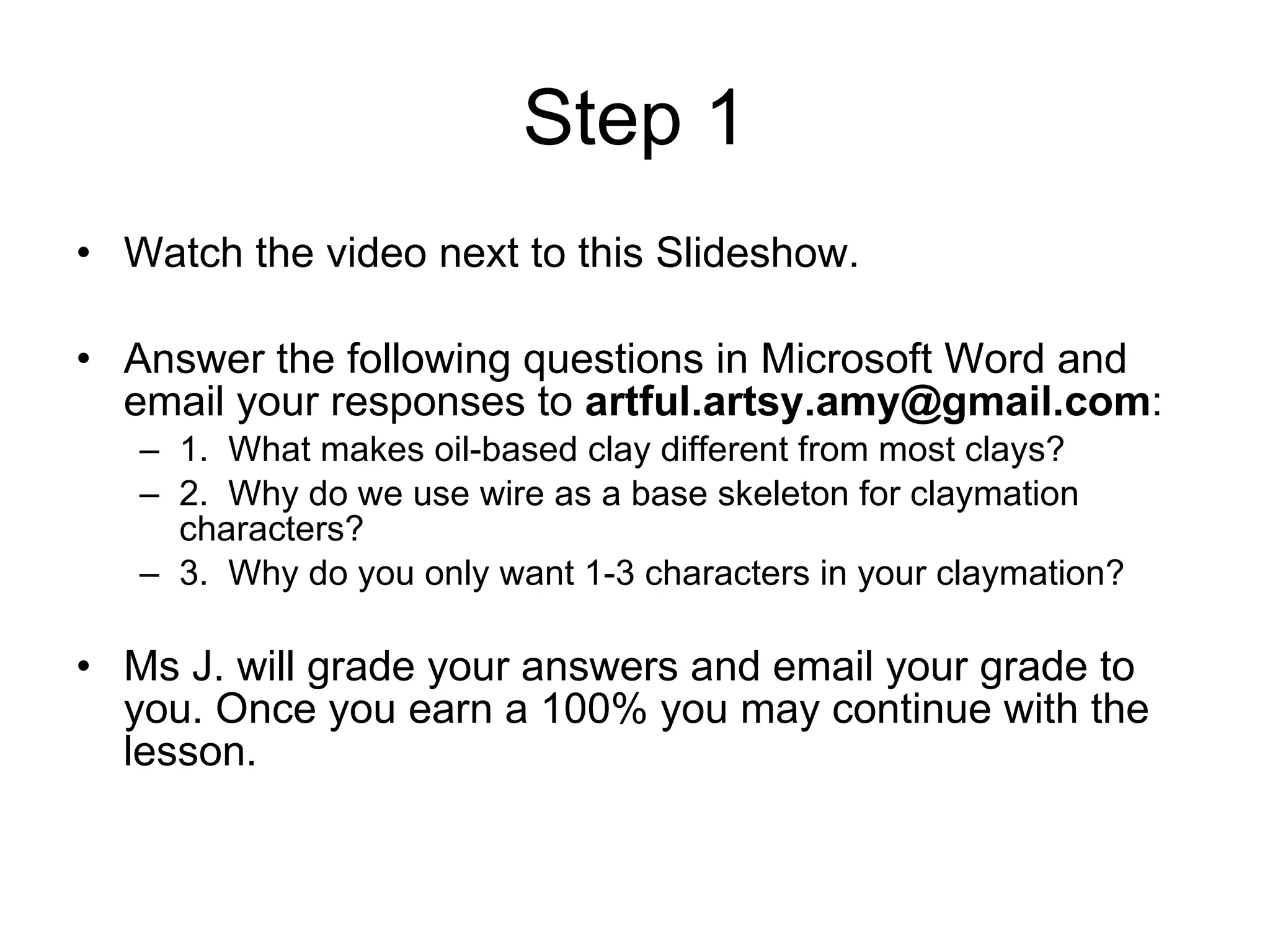 The Origins of Animation: How To Sculpt Your Claymation Character(s) | PPT