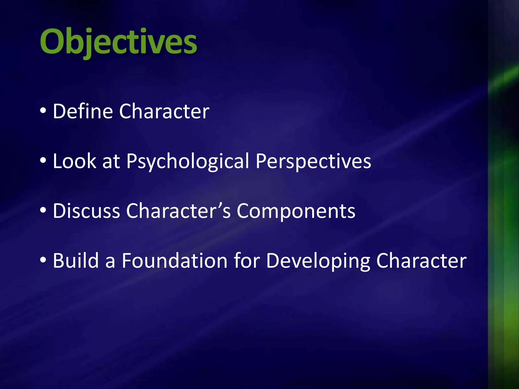 Character development | PPTX