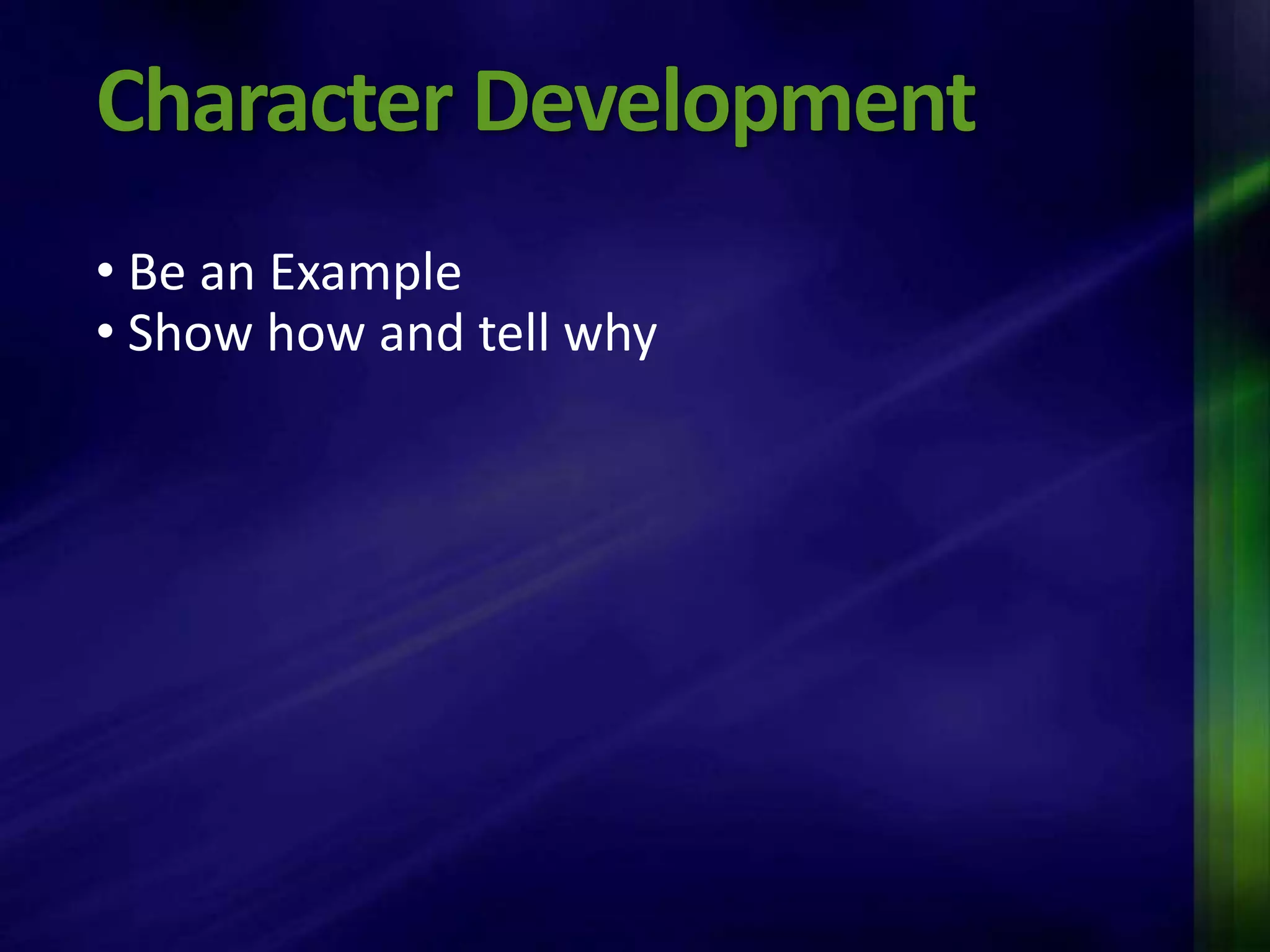 Character development | PPTX