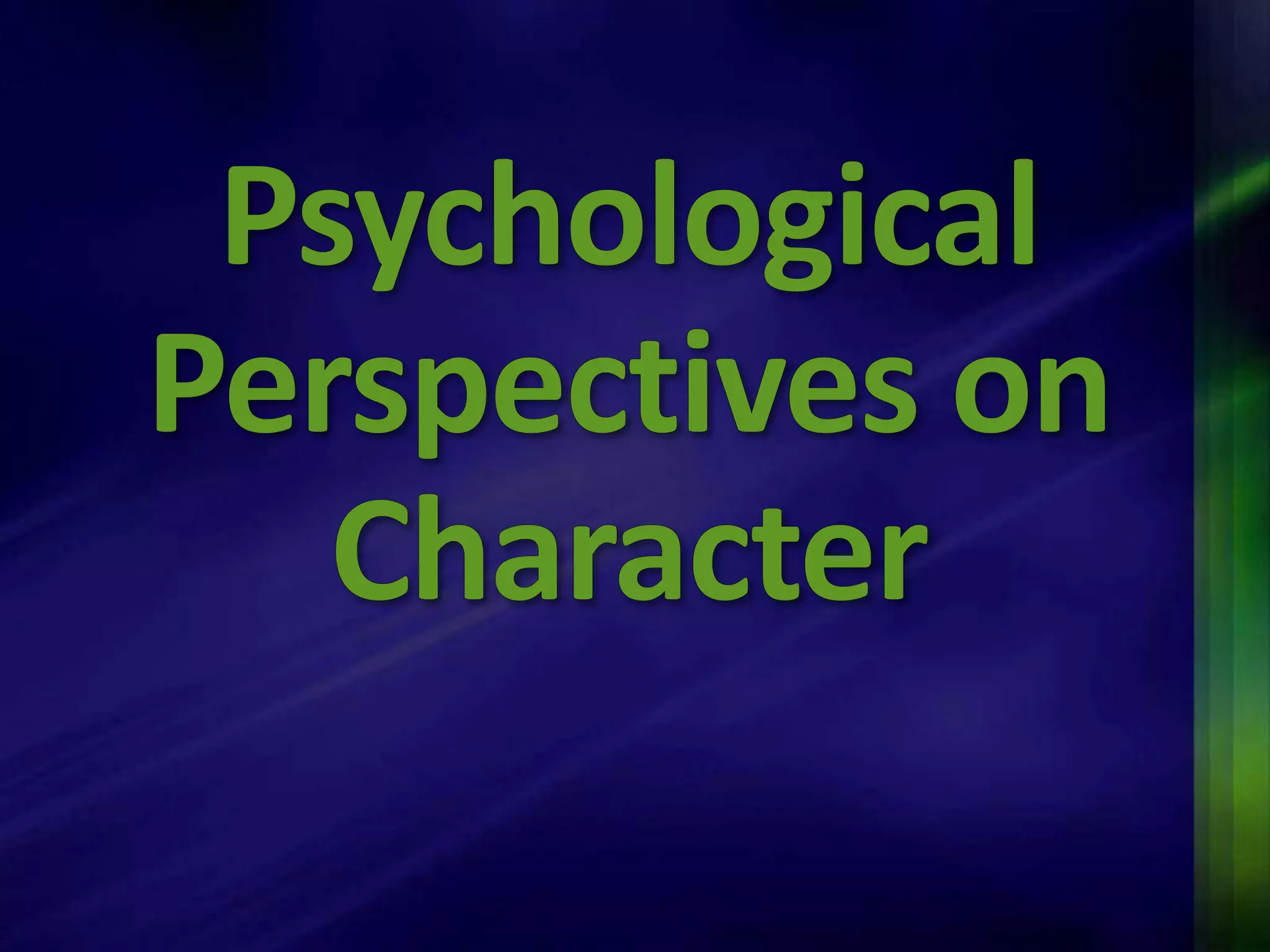 Character development | PPTX