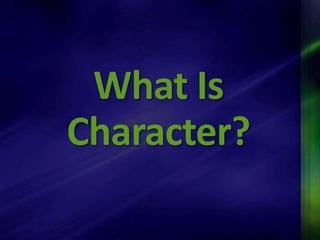 Character development | PPTX