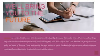 Anya Raza – Character Development: Creating Multidimensional Roles in ...