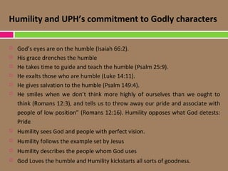 Character development - Humility | PPT