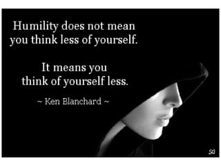 Character development - Humility | PPT