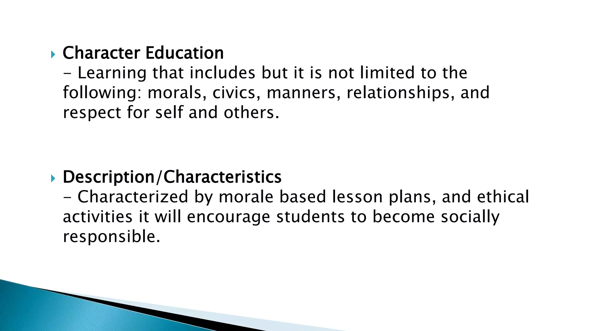 Character Education | PPTX