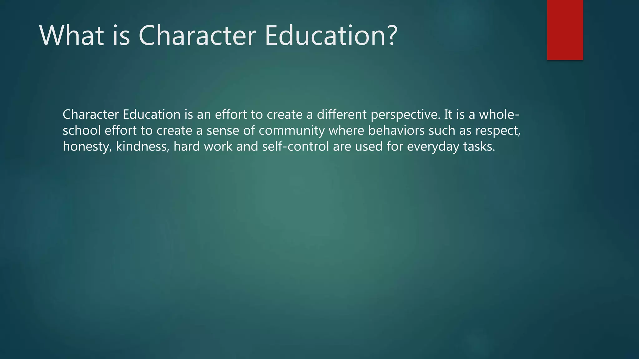 Character education | PPTX