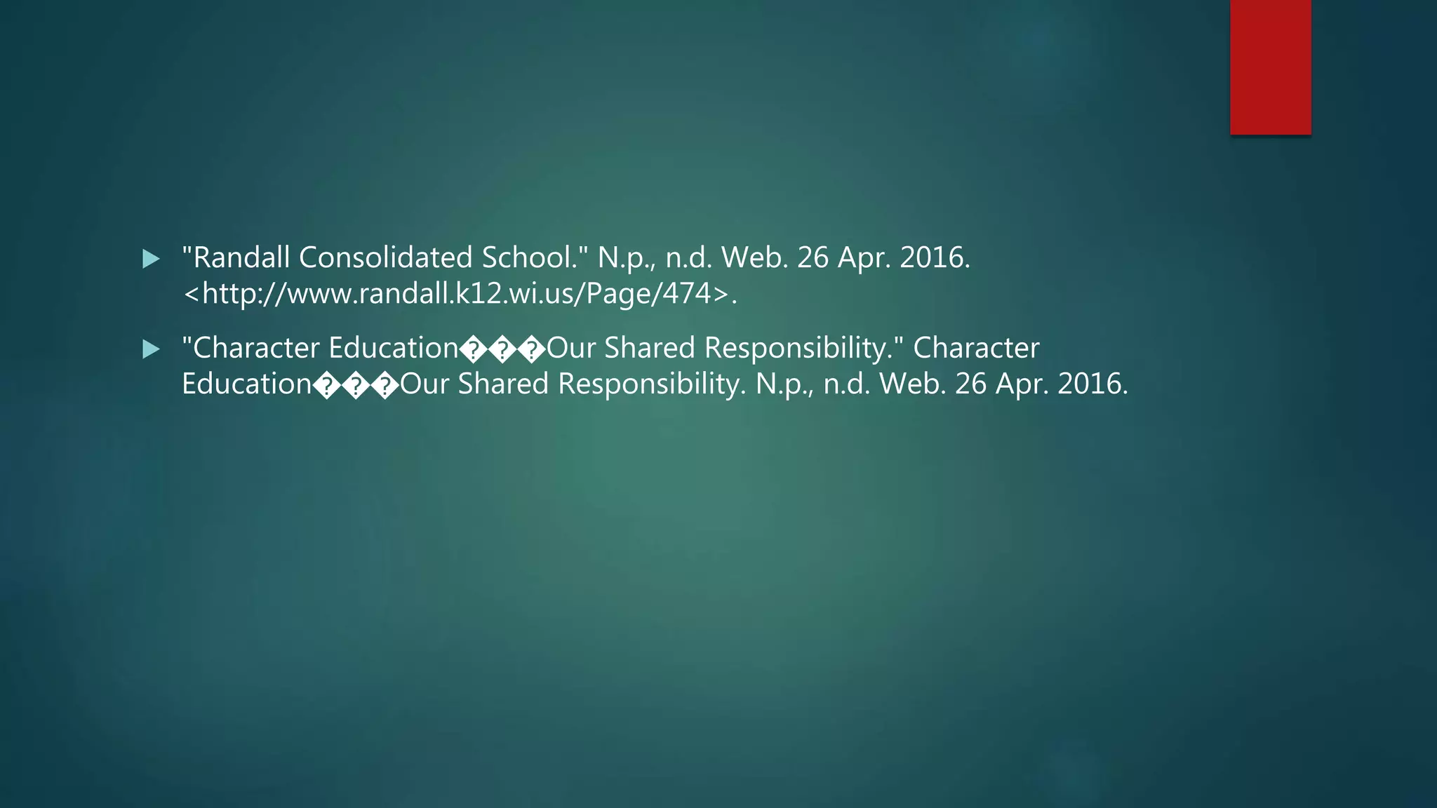 Character education | PPTX