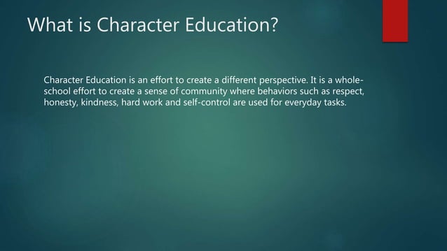 Character education | PPT