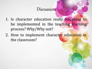 Character education | PPTX
