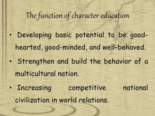 Character education | PPTX