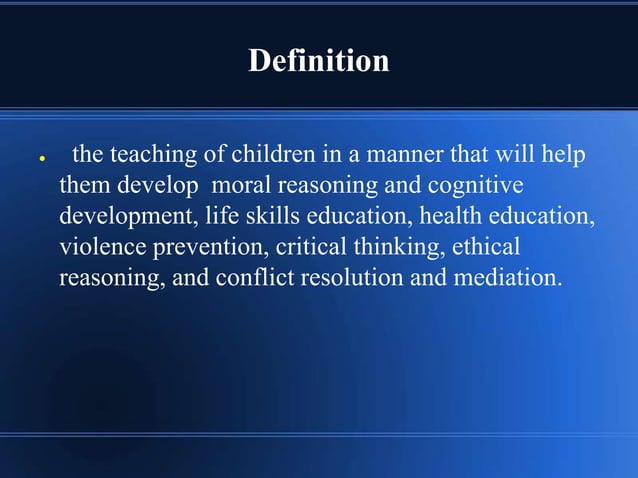 Character education ppt | PPTX