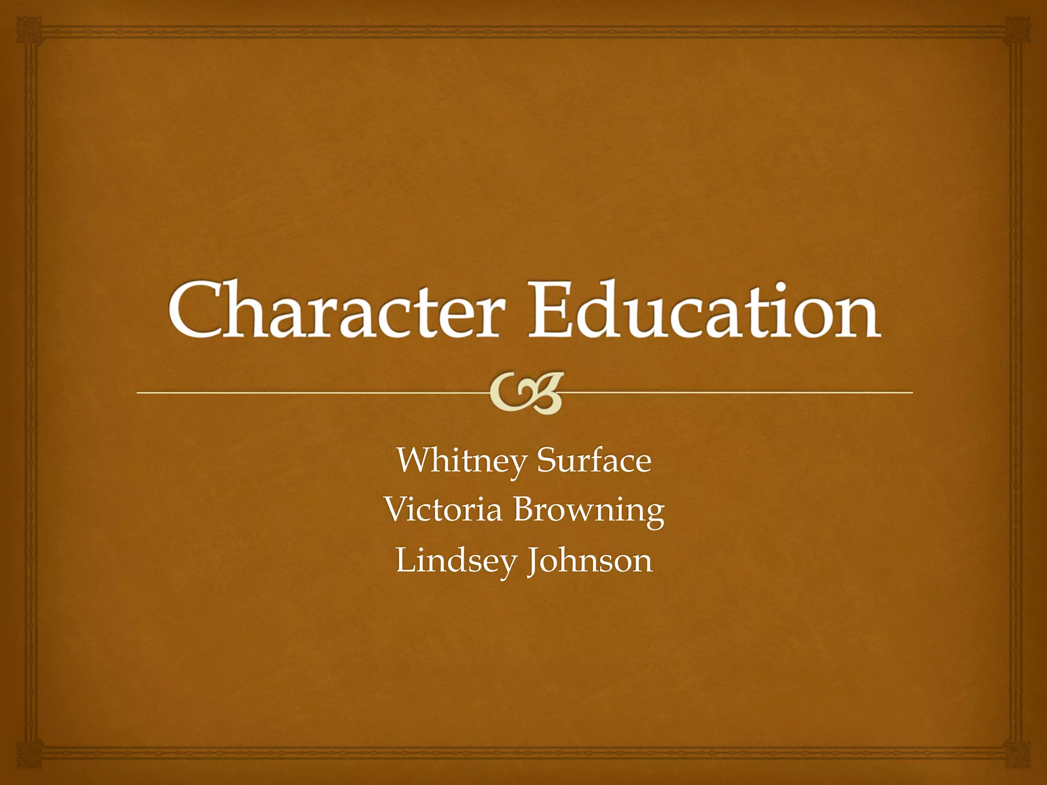Character Education | PDF