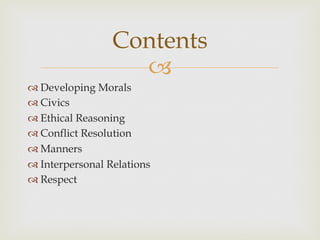 Character Education | PPT